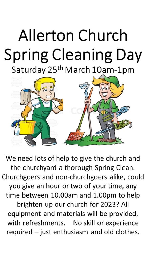 Allerton Church Spring Cleaning Day – Allerton Villages